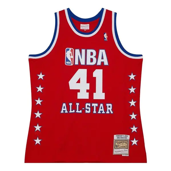 Mitchell & Ness X Nba All-star West 2003-04 Dirk Nowitzki 41 Swingman Jersey - Red/white