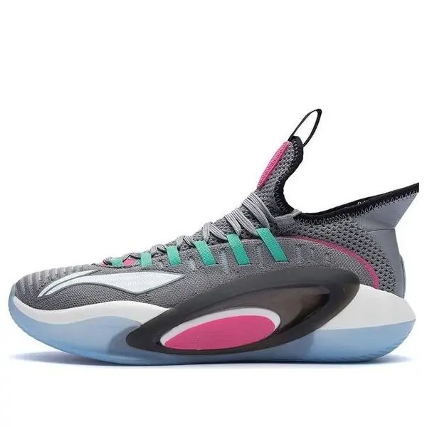 LI-NING Shadow Walker Sneakers - Grey/green/pink