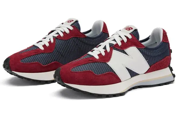 NEW BALANCE 327 Low Top Sneakers - Red/blue
