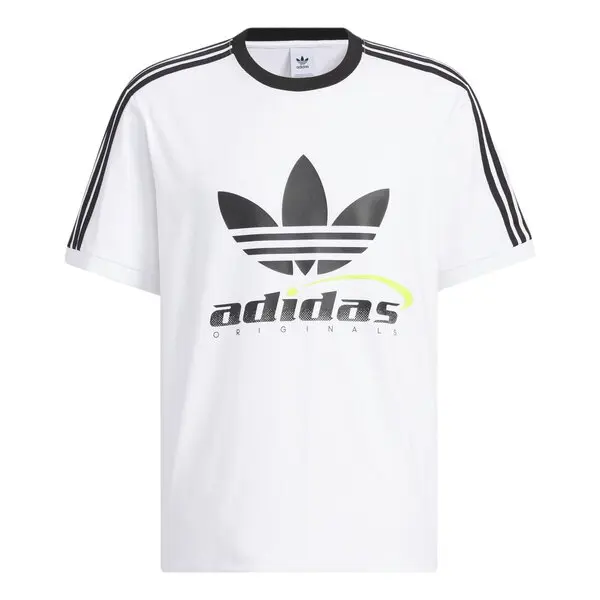 Adidas Originals Tfl Logo T-shirt Asia Sizing 'white Black - White/black