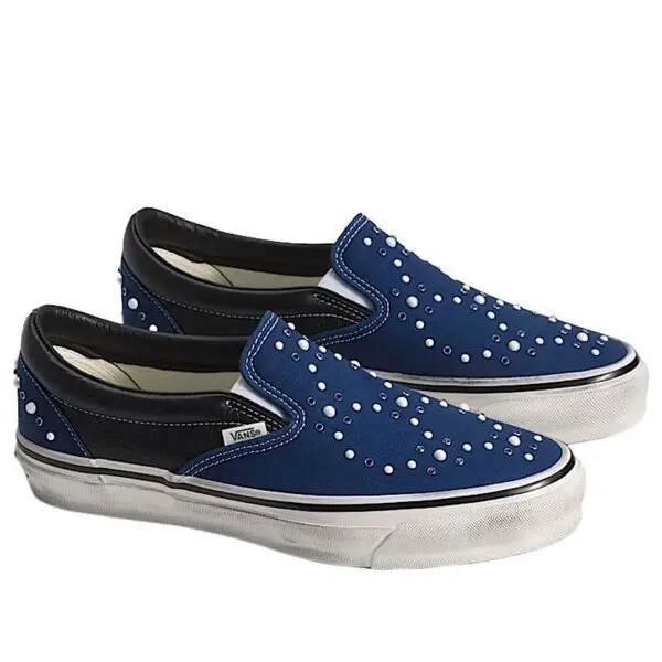 VANS Premium Classic Slip-on Embellished - Indigo Blue/black