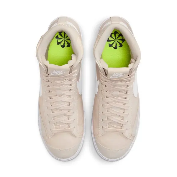 Nike Blazer Mid '77 High Top Sneakers - Light Orewood Brown/volt/black
