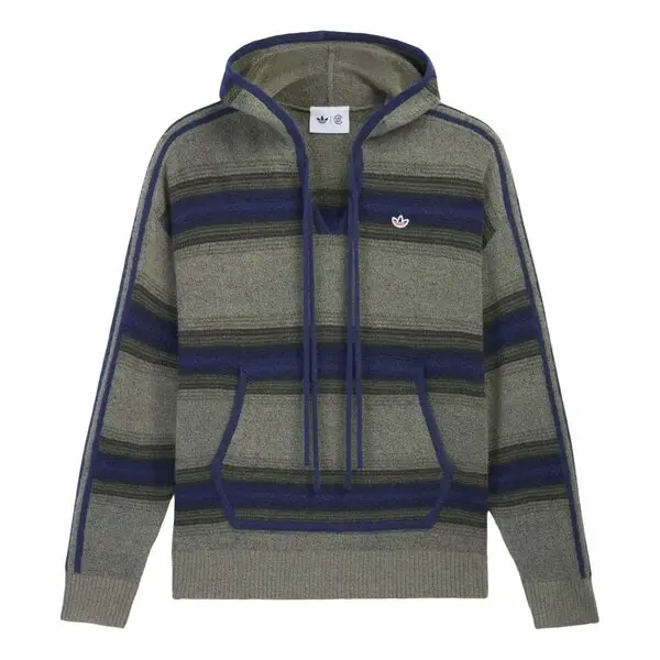 Adidas X Clot Baja Hoodie Asia Sizing 'trace Khaki Tech Indigo - Trace Khaki/tech Indigo