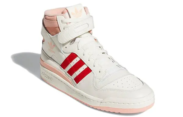 Adidas Originals Forum 84 Hi Shoes - Creamwhite/pink