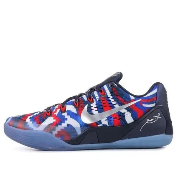 Nike Kobe Em 'usa' Low Top Sneakers - White/golden Silver/blue