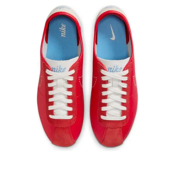 Nike Cortez Leather Sneakers - University Red/summit White/gum Medium Brown