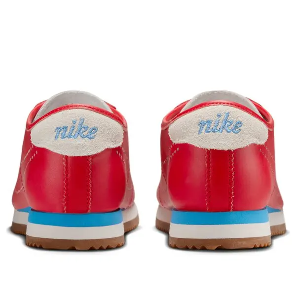 Nike Cortez Leather Sneakers - University Red/summit White/gum Medium Brown