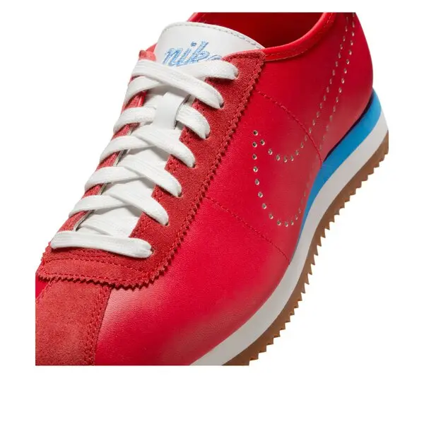 Nike Cortez Leather Sneakers - University Red/summit White/gum Medium Brown