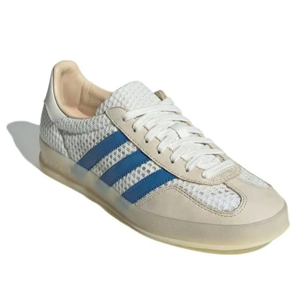 Adidas Gazelle Indoor Sneakers - Off White/focus Blue/warm Vanilla