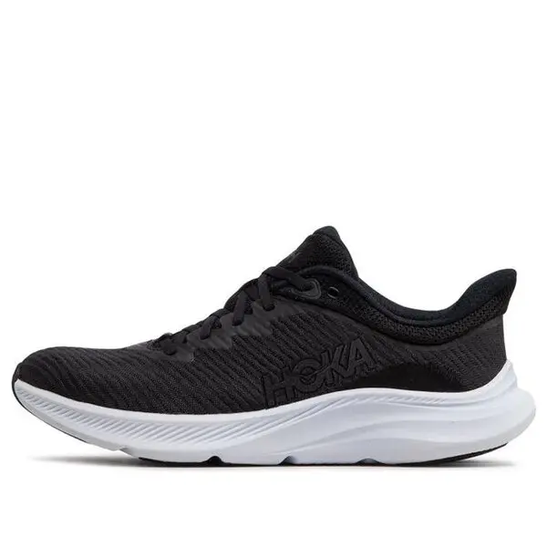 Hoka One One Solimar Athletic Lace-up Sneakers - Black/white