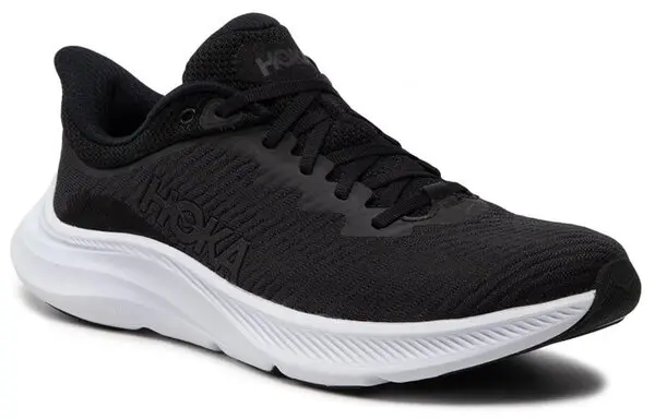 Hoka One One Solimar Athletic Lace-up Sneakers - Black/white