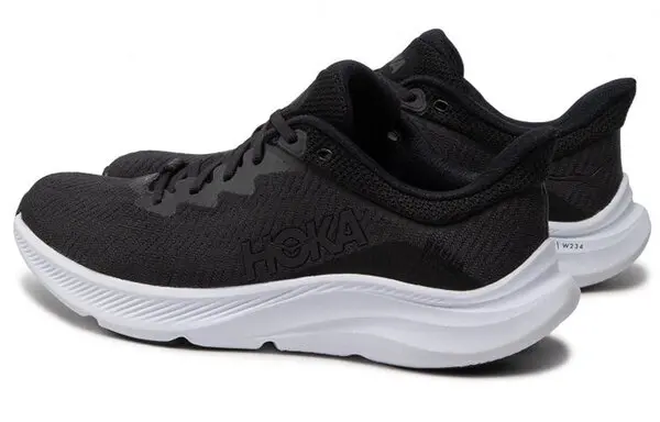 Hoka One One Solimar Athletic Lace-up Sneakers - Black/white