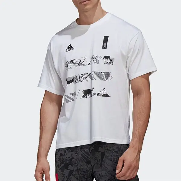 Adidas Captsuba Tee Casual Sports Short Sleeve - White