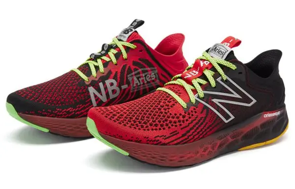 NEW BALANCE Aries X Fresh Foam 1080v11 'unbalanced Iii' Sneakers - Black/red/yellow
