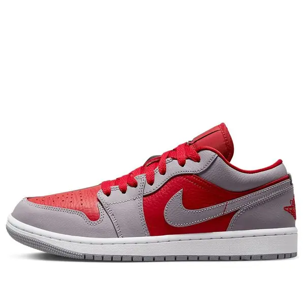 JORDAN 1 Low Se 'split Gym Red Cement Grey - Red/gray