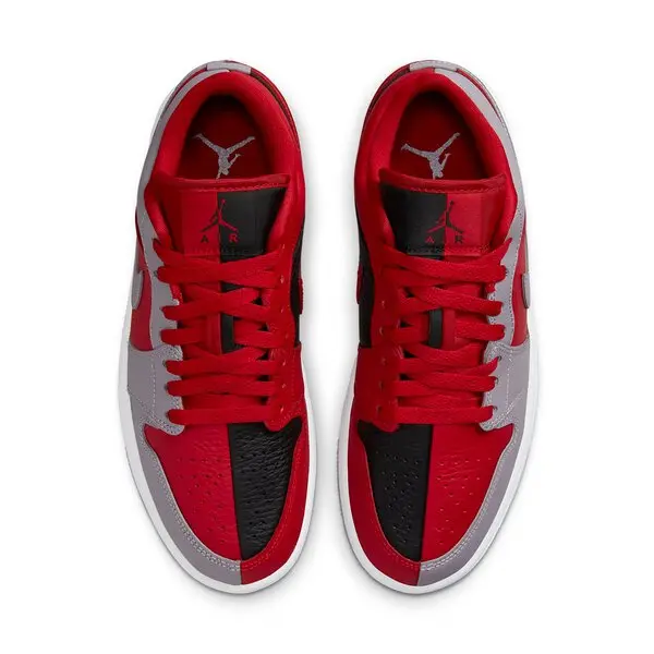 JORDAN 1 Low Se 'split Gym Red Cement Grey - Red/gray