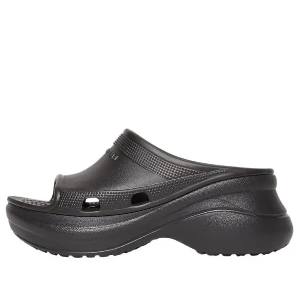 Balenciaga Crocs Pool Slide Sandals - Black