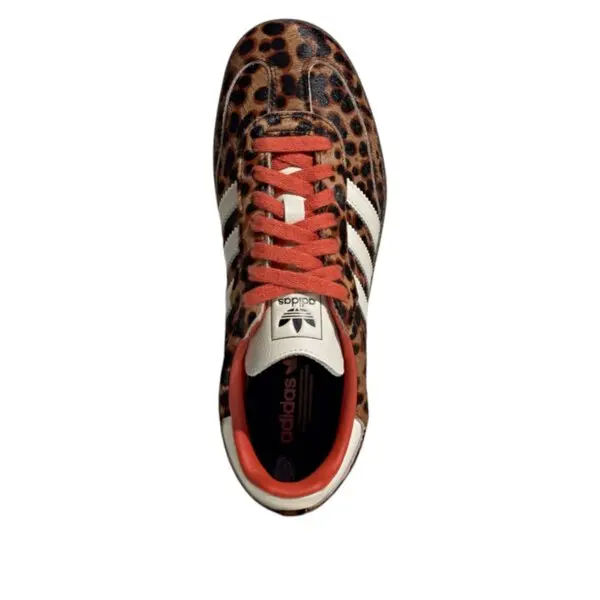 Adidas Samba Og Leopard Print Sneakers - Core Black/preloved Red/cream White