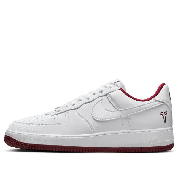 Nike X Kobe Bryant Air Force 1 Low 'lower Merion Aces White - White/team Red