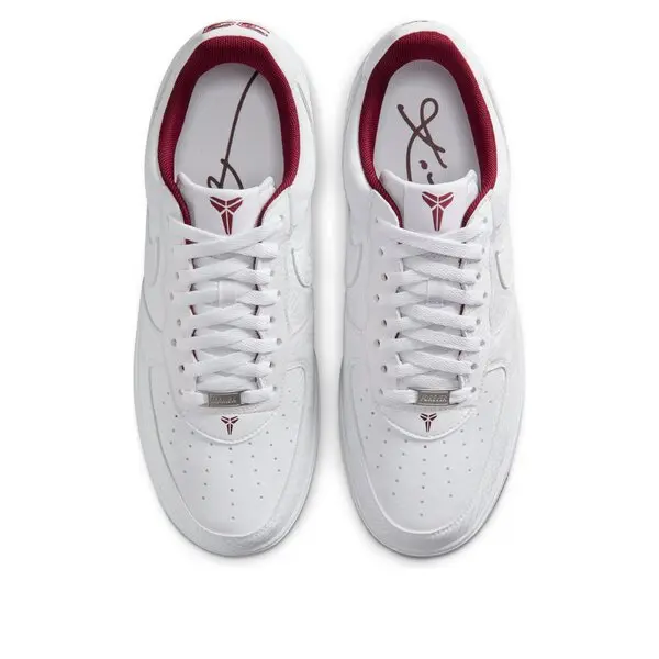 Nike X Kobe Bryant Air Force 1 Low 'lower Merion Aces White - White/team Red