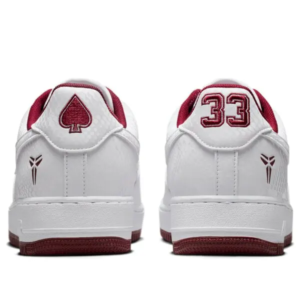 Nike X Kobe Bryant Air Force 1 Low 'lower Merion Aces White - White/team Red