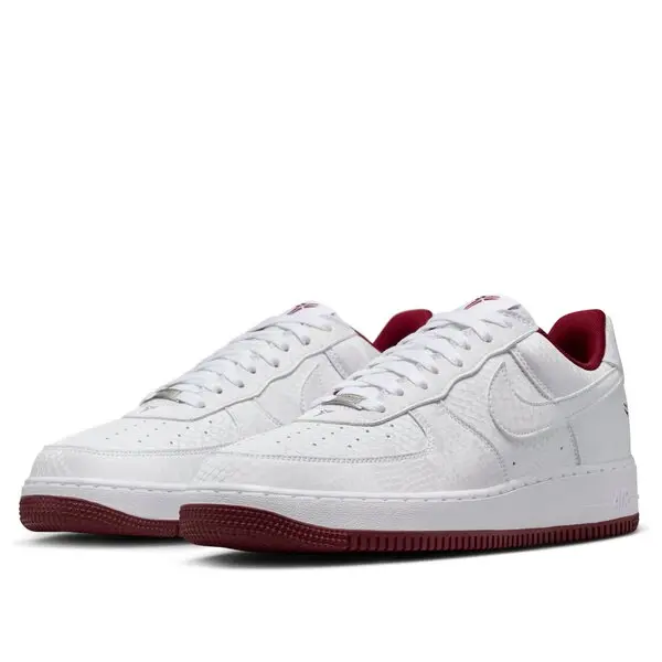 Nike X Kobe Bryant Air Force 1 Low 'lower Merion Aces White - White/team Red
