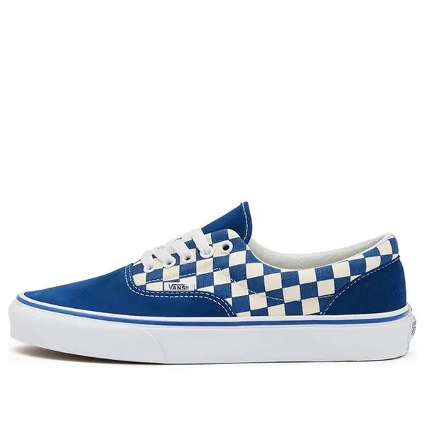 VANS Era Skate Sneakers With Checked Detailing - Blue