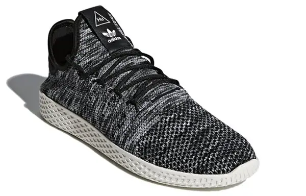 Adidas Pharrell X Tennis Hu Primeknit 'oreo' Sneakers - Black/white