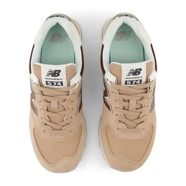 NEW BALANCE 574 Lace-up Sneakers - Flat Taupe/rich Oak/turtledove