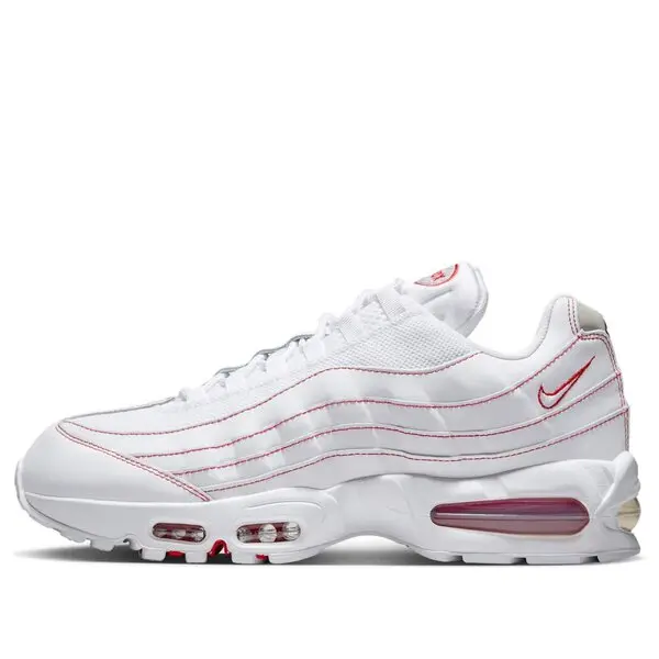 Nike Max 95 Og "big Bubble" Sneakers - White/university Red/wolf Grey