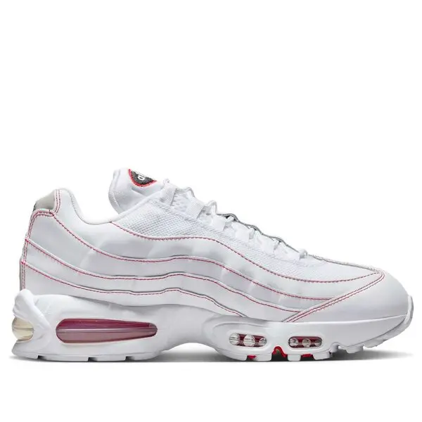 Nike Max 95 Og "big Bubble" Sneakers - White/university Red/wolf Grey