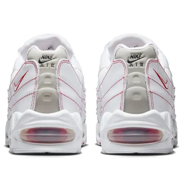Nike Max 95 Og "big Bubble" Sneakers - White/university Red/wolf Grey