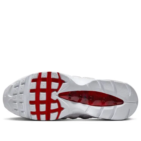 Nike Max 95 Og "big Bubble" Sneakers - White/university Red/wolf Grey