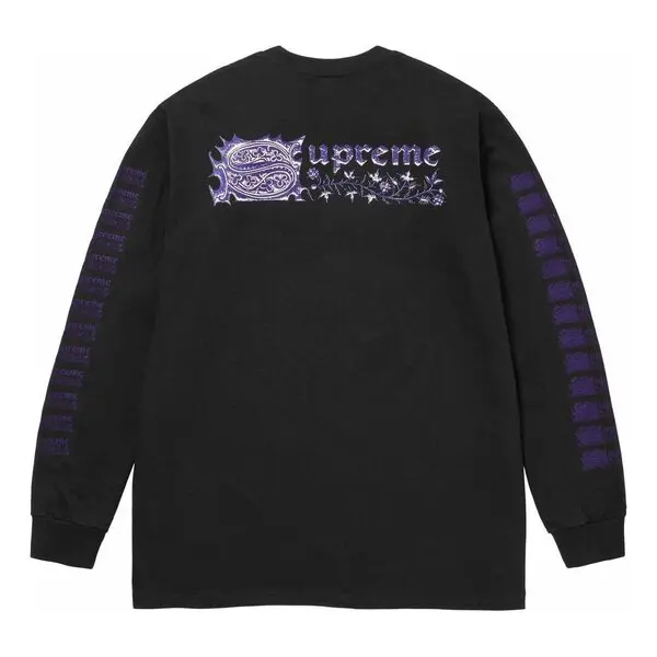 Supreme Saint Sebastian L/s T-shirt 'black Purple