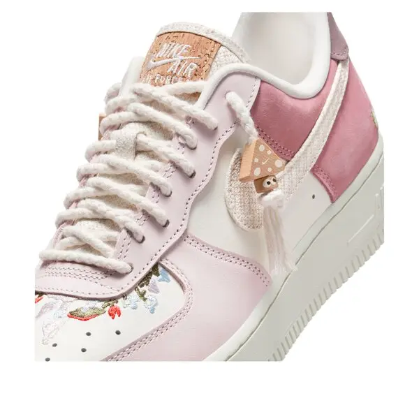 Nike Force 1 '07 Lx 'mushroom' Sneakers - Sail/pink Foam/elemental Pink