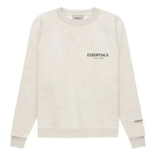 Fear Of God Fw21 Pullover Crewneck - Light Heather Oatmeal