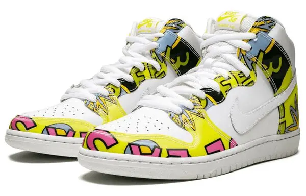 Nike Dunk High Prm Dls Sb Qs 'de La Soul' Sneakers - White