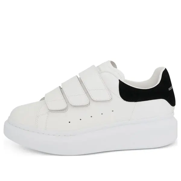 Alexander McQueen Oversized Triple Strap Sneakers - White/black