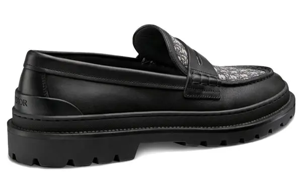 Dior Explorer Loafer In Black Oblique Jacquard