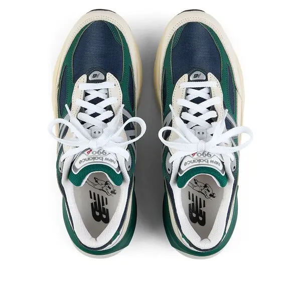 NEW BALANCE 990 V6 Miusa Sneakers - Navy/green/cream