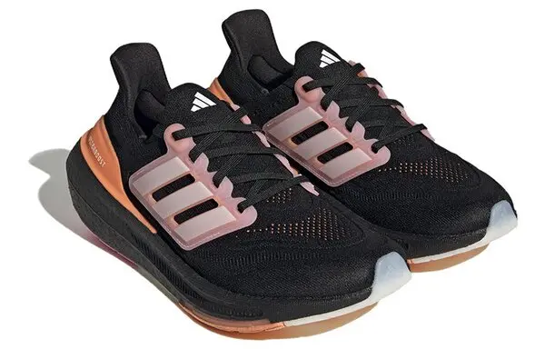 Adidas Ultraboost Light Sneakers - Core Black/white Tint/beam Pink