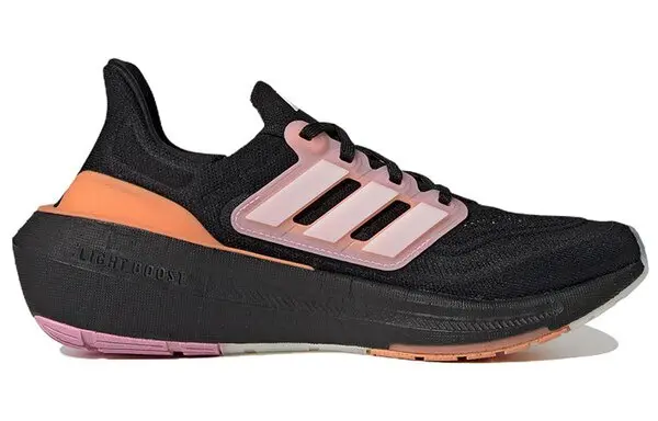 Adidas Ultraboost Light Sneakers - Core Black/white Tint/beam Pink