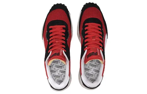 PUMA Style Rider Stream On High Risk Red Sneakers - Redwhiteblack