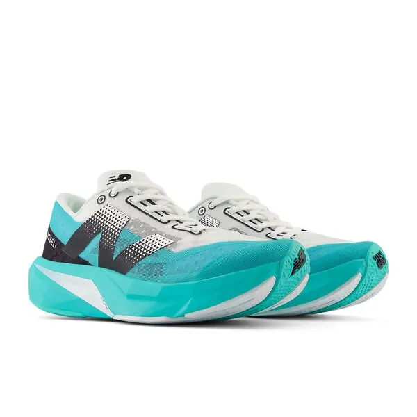 NEW BALANCE Fuelcell Rebel V4 D Wide Athletic Sneakers - Teal/white