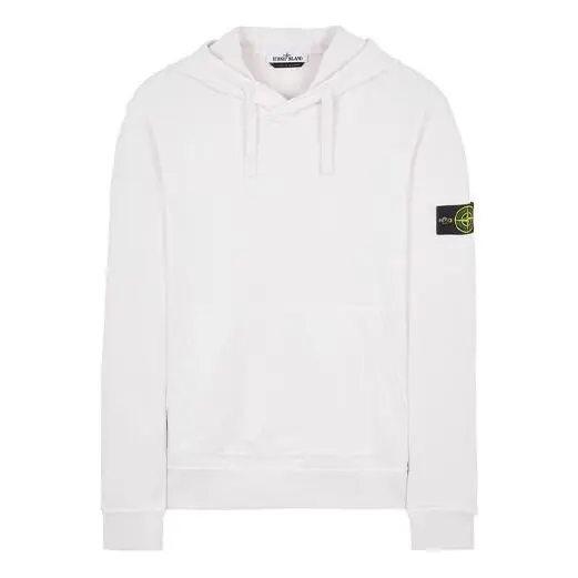 Stone Island Logo Patch Hoodie - Light Pink
