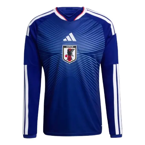 Adidas Japan National Football Team 2026 Home Replica Long Sleeve Jersey - Japan Blue/ash Blue
