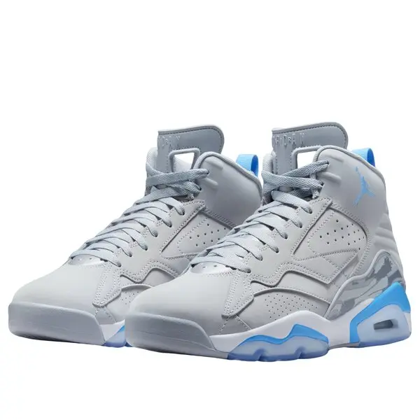 JORDAN Jumpman Mvp High Top Sneakers - Wolf Grey/university Blue