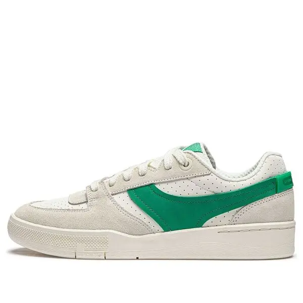 LI-NING Glory 92s Lace-up Sneakers - White/green