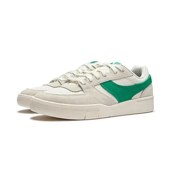 LI-NING Glory 92s Lace-up Sneakers - White/green