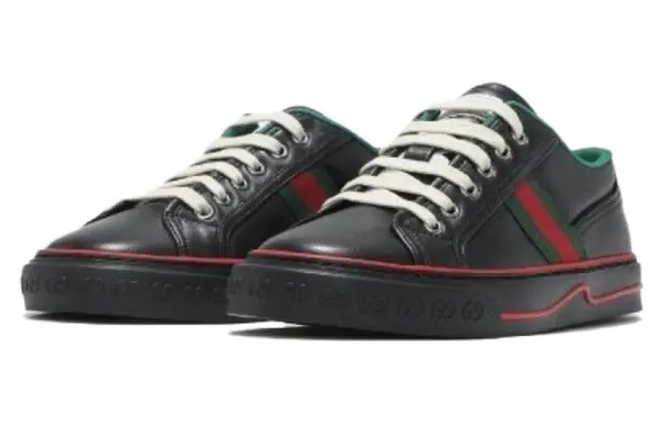 Gucci Tennis 1977 Low Top Sneakers - Black/green/red